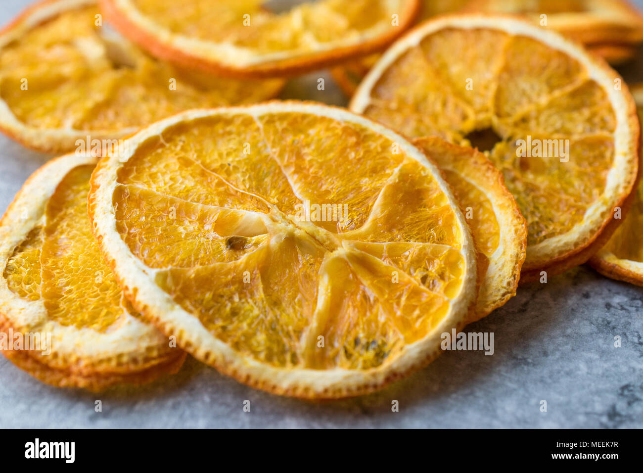Dried Orange Slices Ready to Eat. Organic Food Stock Photo - Alamy