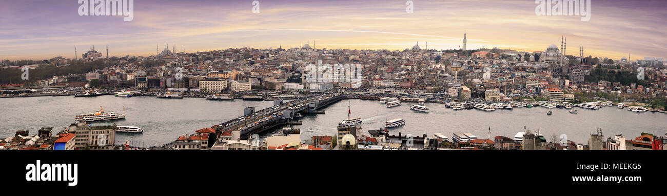 Nice view in the city of Istanbul in Turkey Stock Photo - Alamy