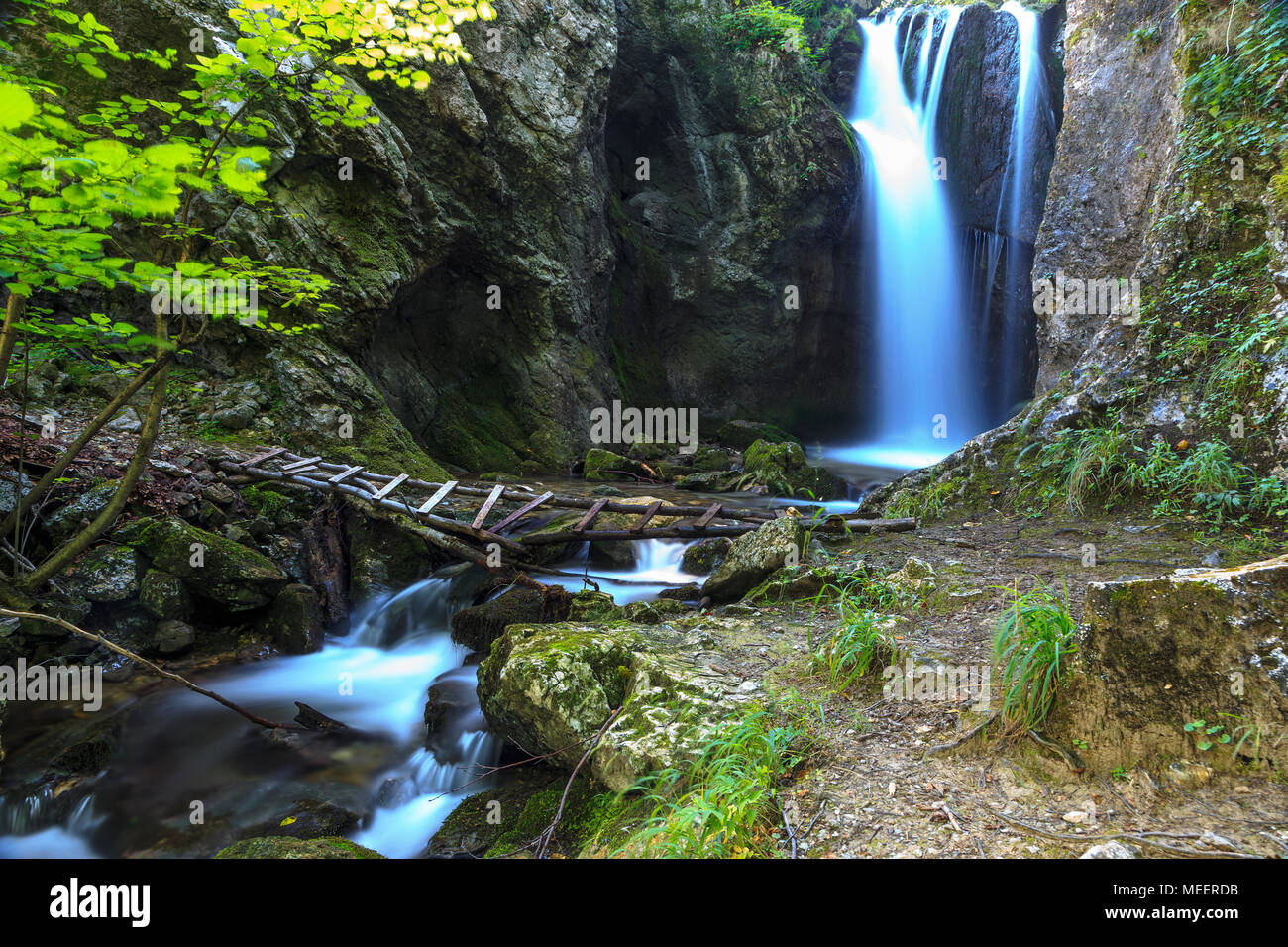 Beautiful waterfall in narrow hi-res stock photography and images - Alamy