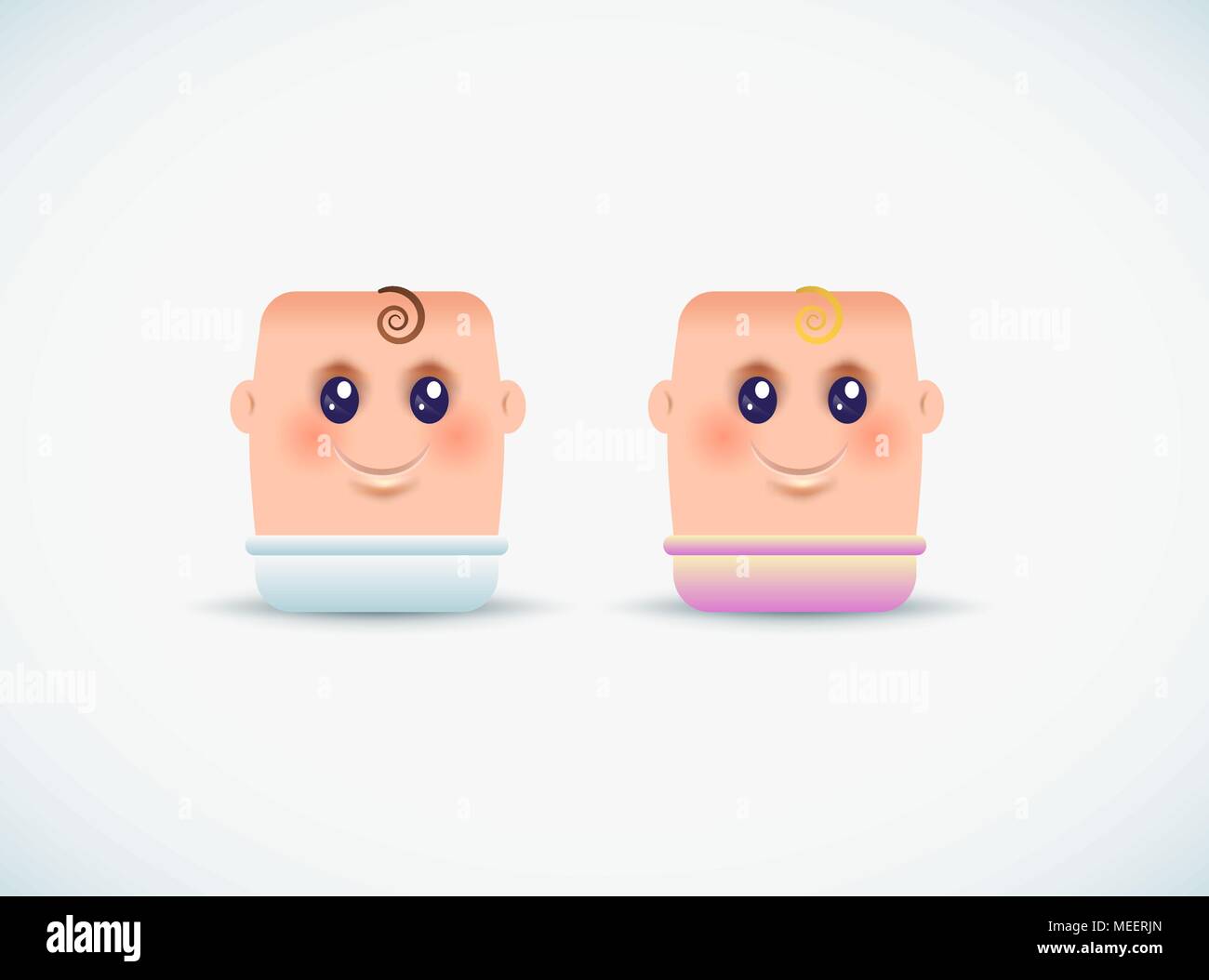 Boy girl baby party Stock Vector Images - Alamy