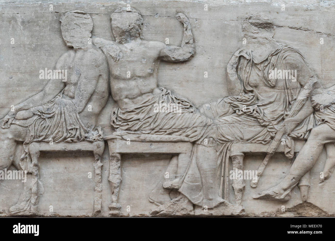 London. England. British Museum, Parthenon Frieze (Elgin Marbles ...