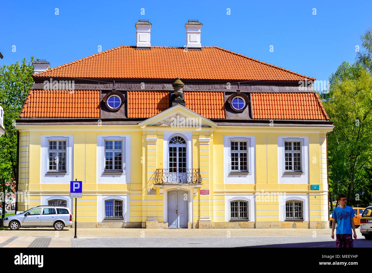 Bialystok, Poland - April 30, 2012: Historic buildings and tourist ...