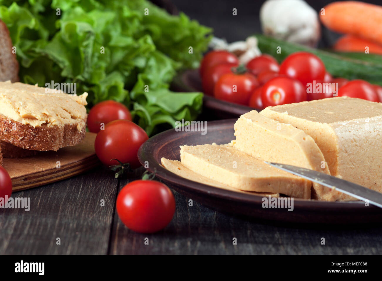 Homemade pate from chicken meat Stock Photo - Alamy