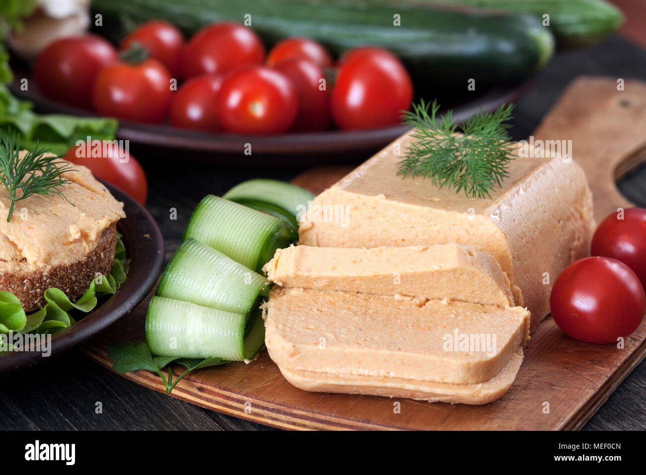 Homemade pate from chicken meat Stock Photo - Alamy