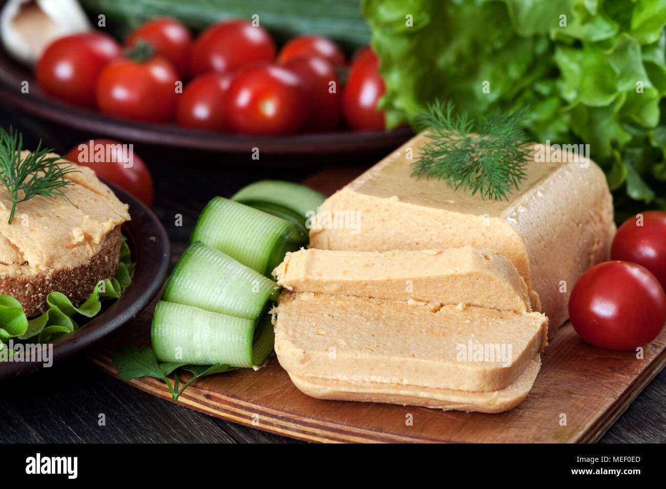 Homemade pate from chicken meat Stock Photo - Alamy