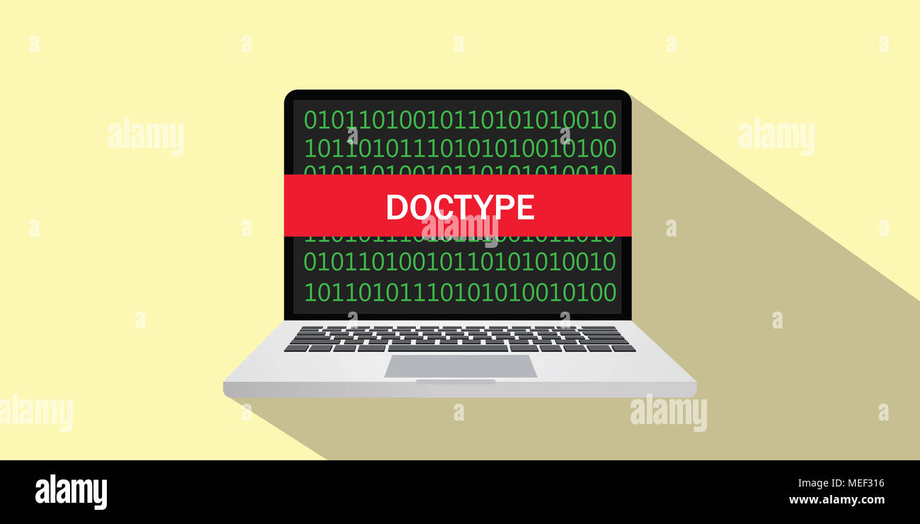 Doctype hi-res stock photography and images - Alamy