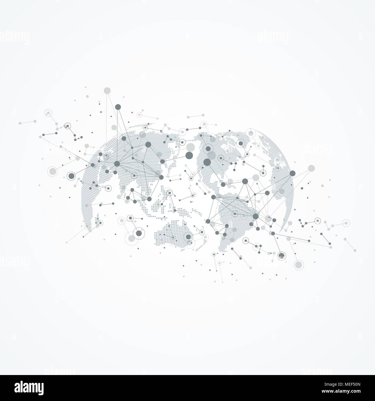 Abstract cloud computing background and networks concept with earth ...