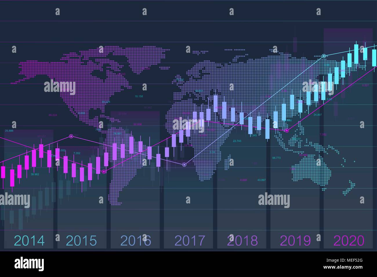 Business candle stick graph chart of stock market investment trading ...