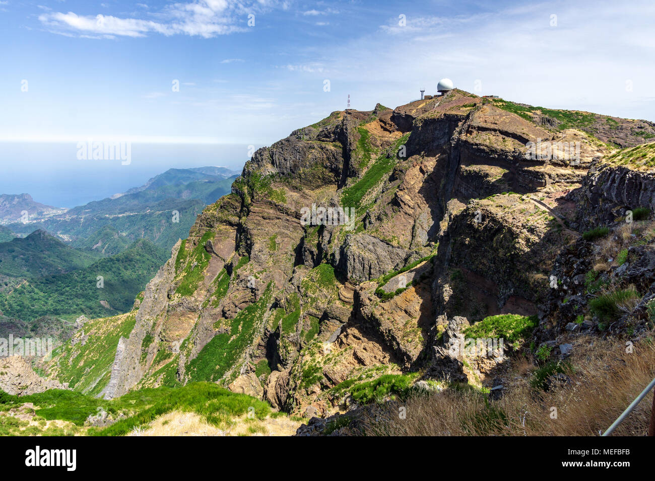 mountain radar station on madeira hiking Stock Photo - Alamy