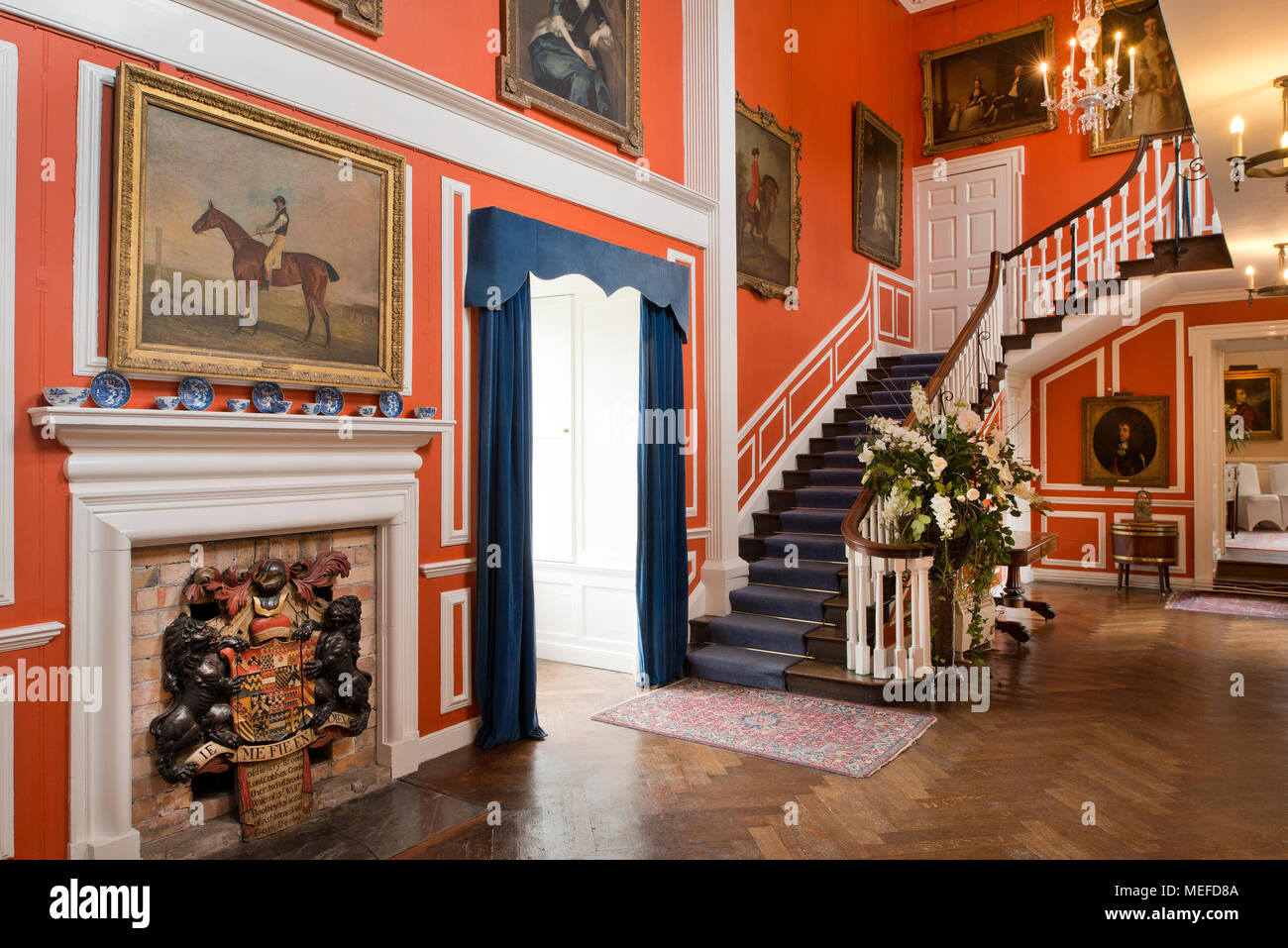 Fonmon Castle,Barry,Wales, the family home of Sir Brooke Boothby,his ...