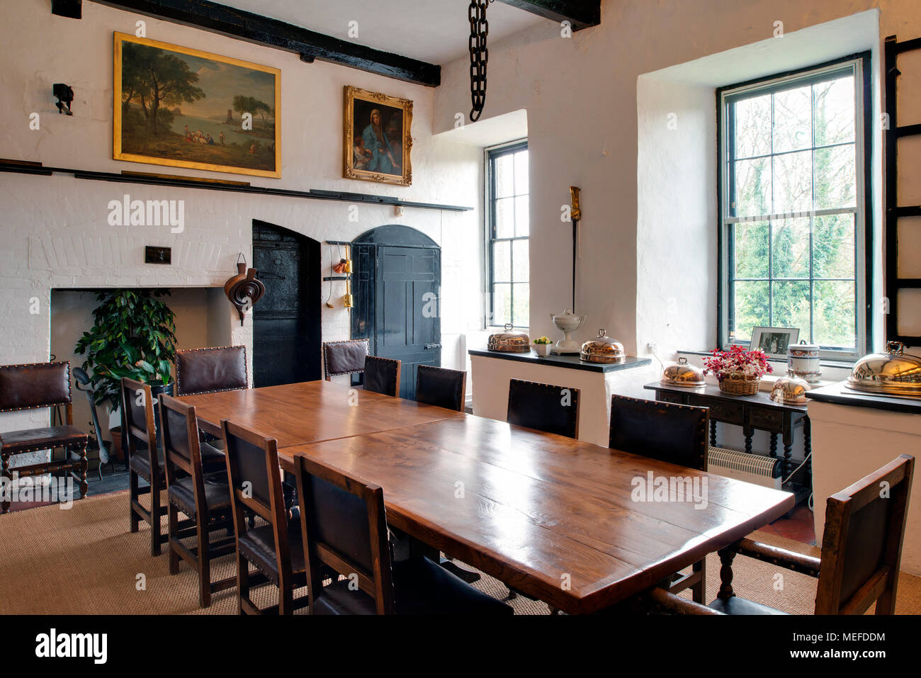 Fonmon Castle,Barry,Wales, the family home of Sir Brooke Boothby,his ...