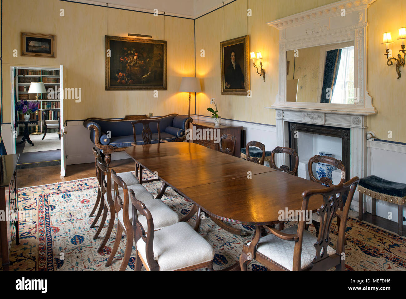 Fonmon Castle,Barry,Wales, the family home of Sir Brooke Boothby,his ...