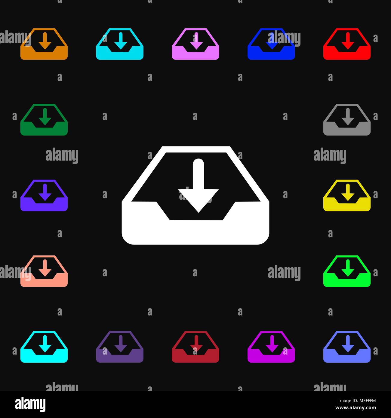 Restore icon sign. Lots of colorful symbols for your design. Vector ...