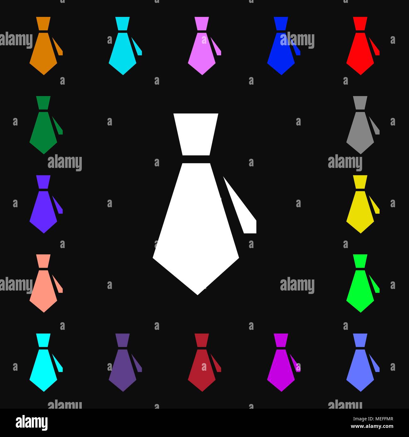 tie icon sign. Lots of colorful symbols for your design. Vector ...