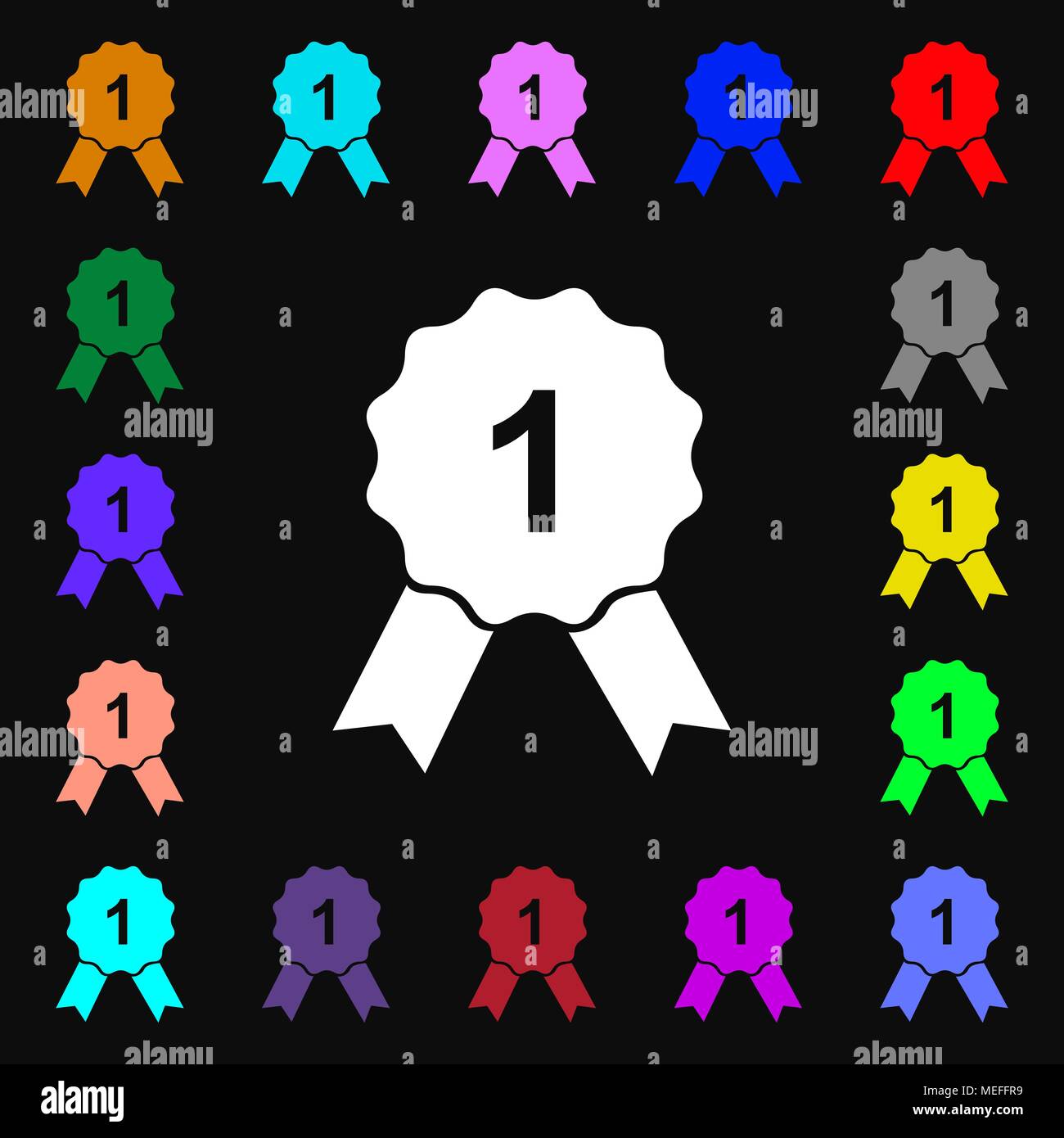 award medal icon sign. Lots of colorful symbols for your design. Vector ...