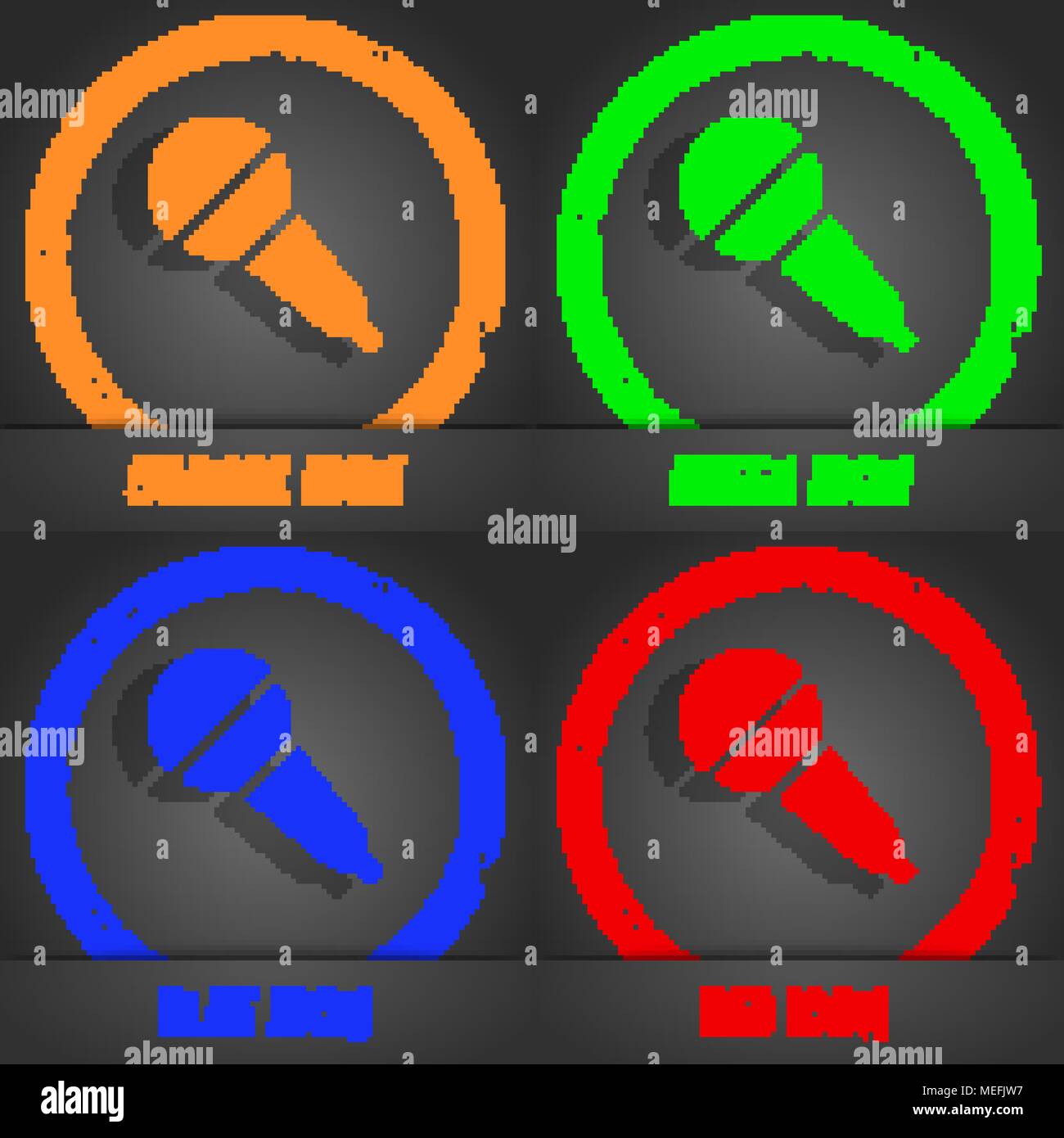 Orange mic Stock Vector Images - Alamy