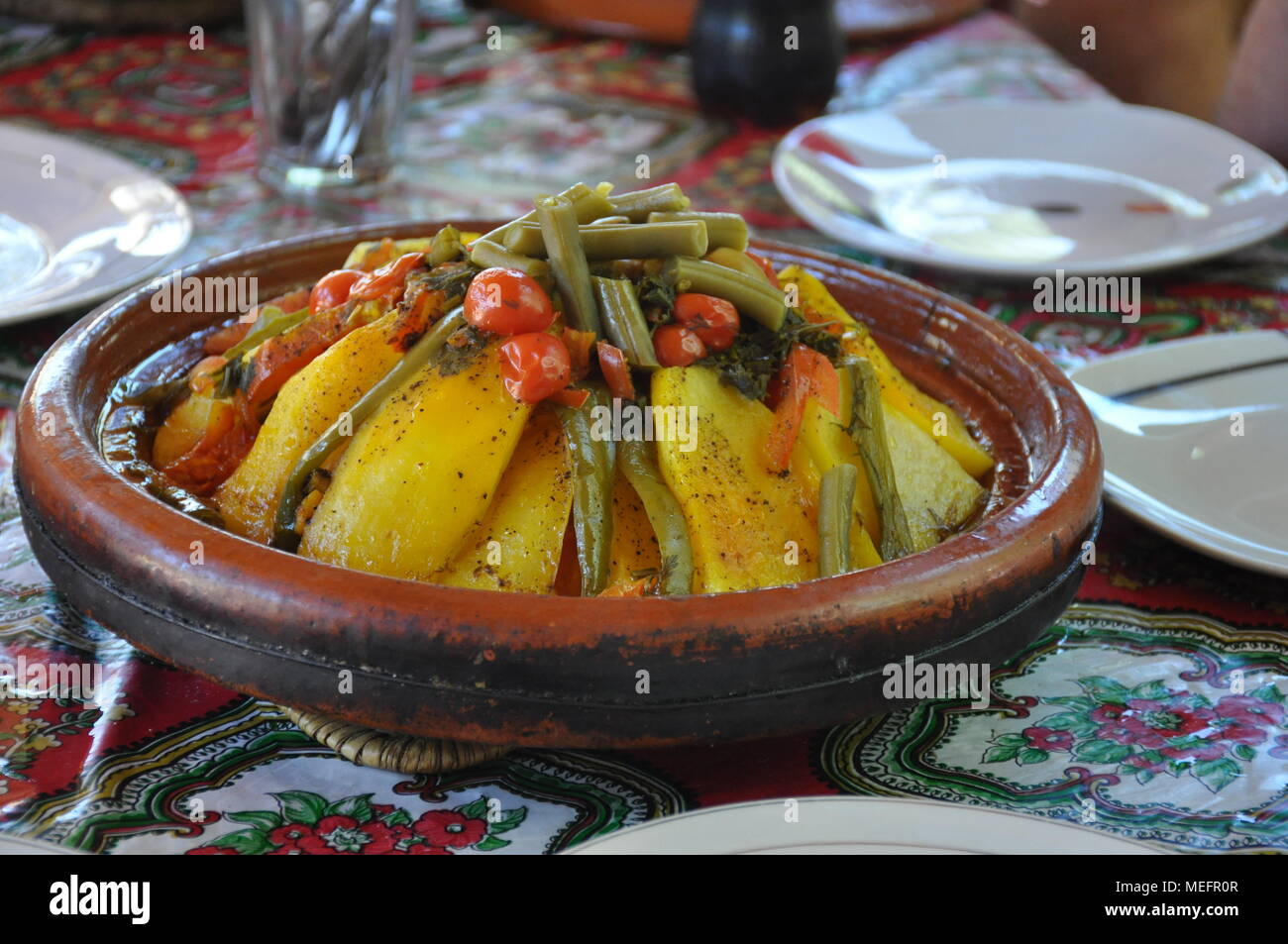 Vegetable stew in Tajine, Marocco Stock Photo - Alamy