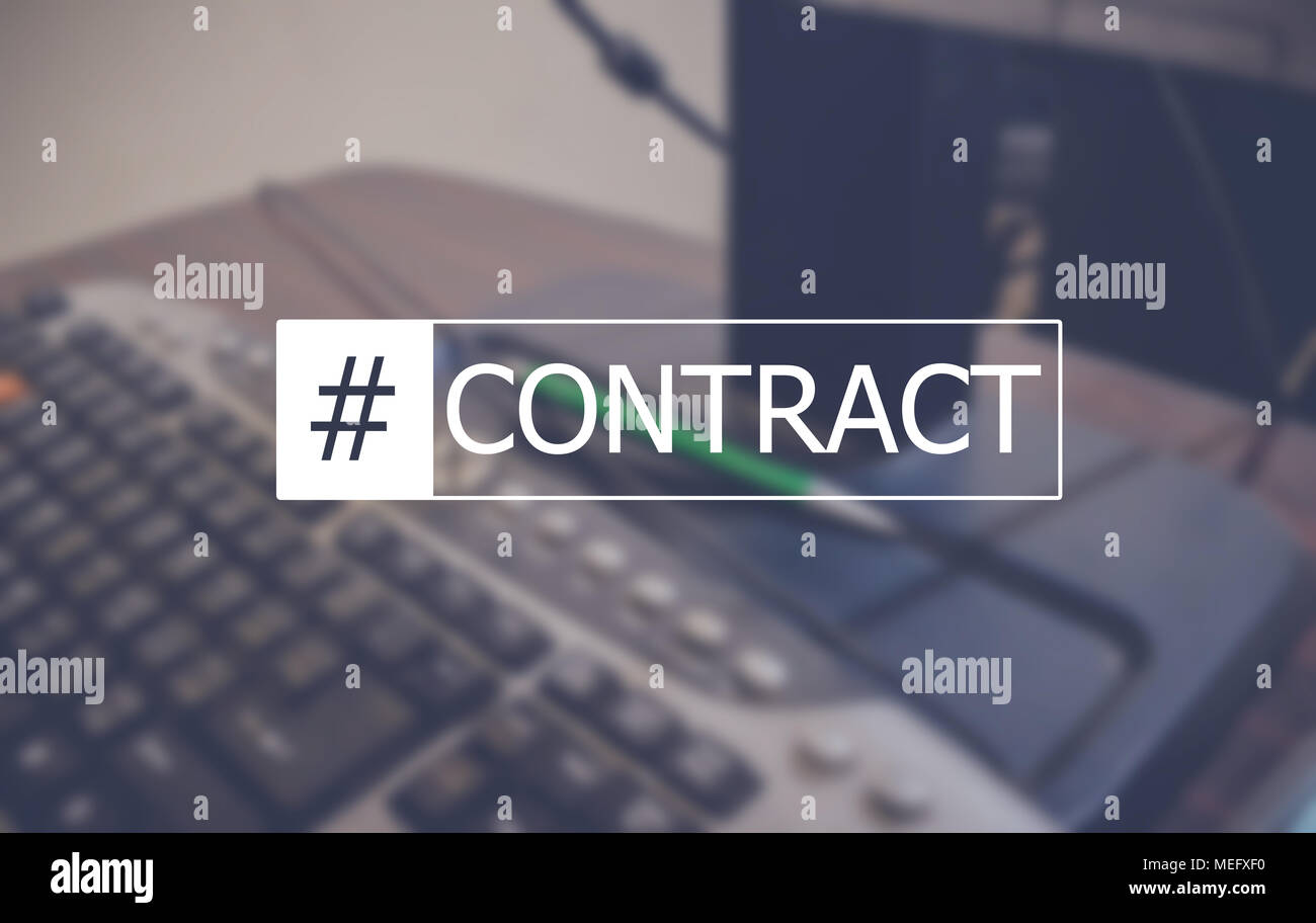 Contract word hi-res stock photography and images - Alamy