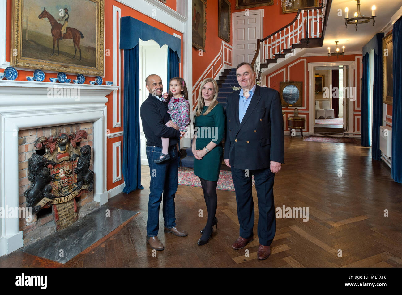 Fonmon Castle,Barry,Wales, the family home of Sir Brooke Boothby,his ...