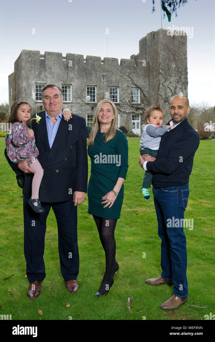 Fonmon Castle,Barry,Wales, the family home of Sir Brooke Boothby,his ...