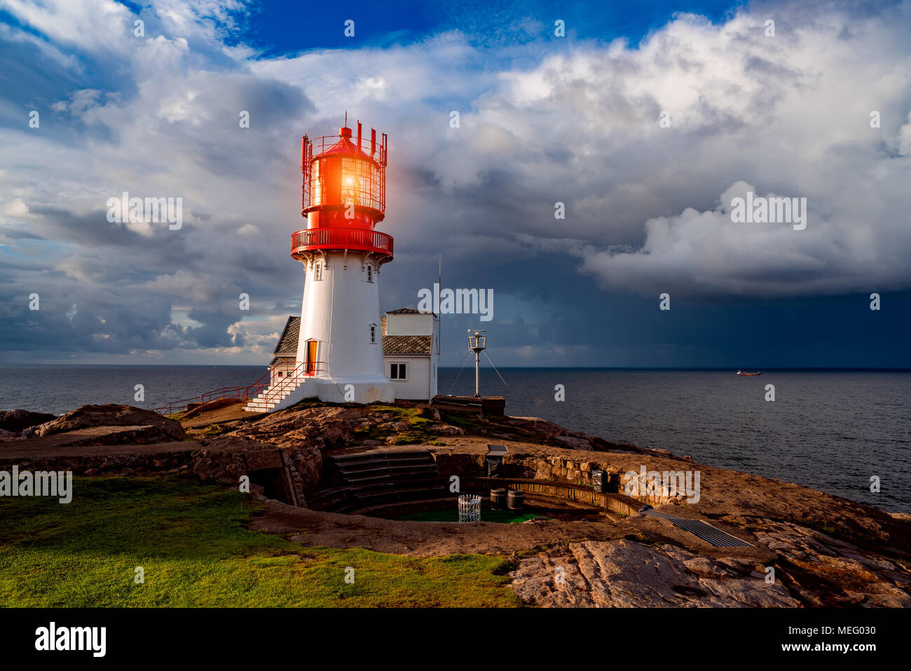 Lindesnes Fyr Lighthouse, Beautiful Nature Norway natural landscape ...