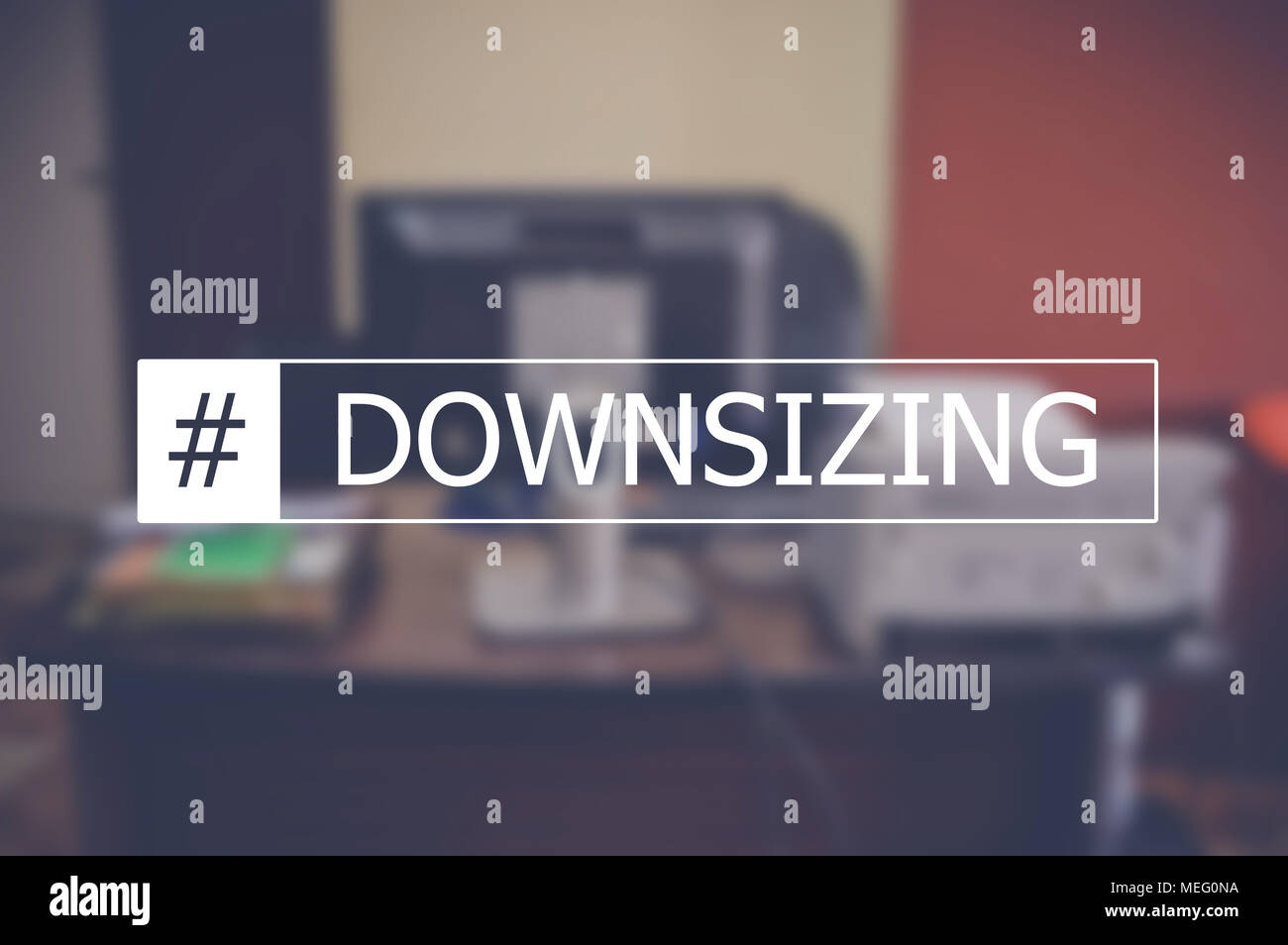Downsizing word hi-res stock photography and images - Alamy