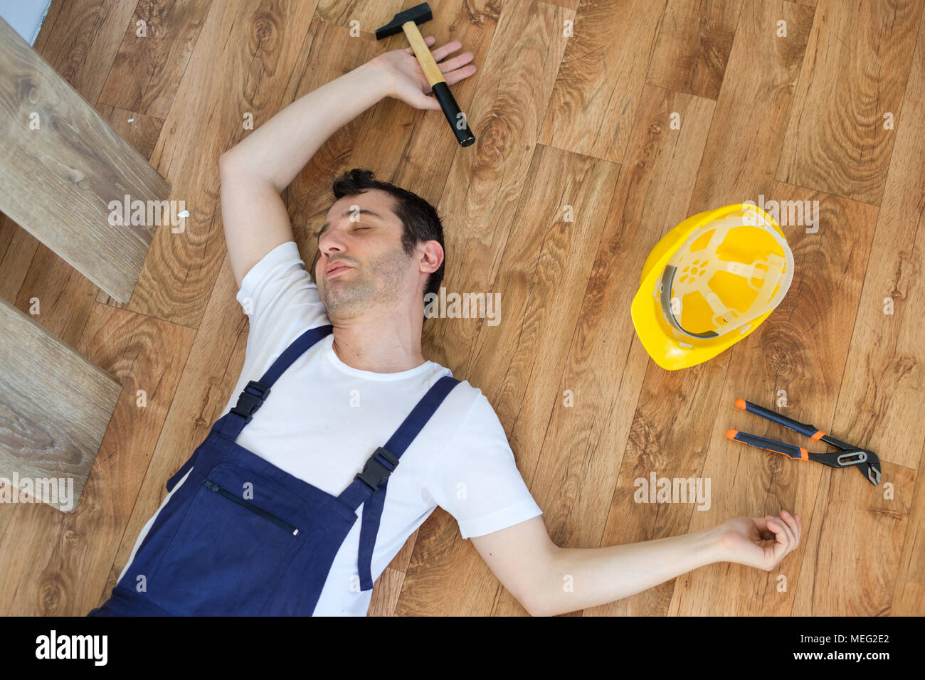 Man Falling Ladder High Resolution Stock Photography and Images - Alamy