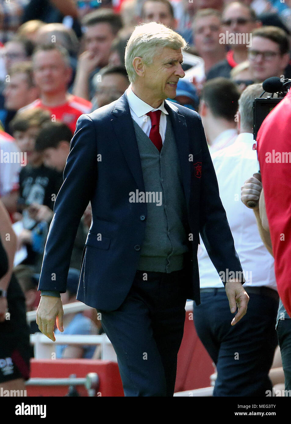 Arsenal manager Arsene Wenger during the Premier League match at the ...