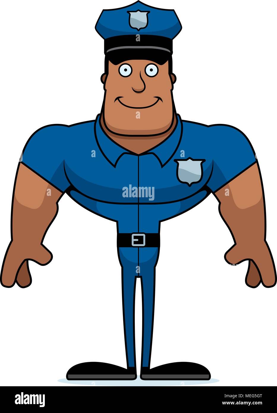 A cartoon police officer smiling Stock Vector Image & Art - Alamy