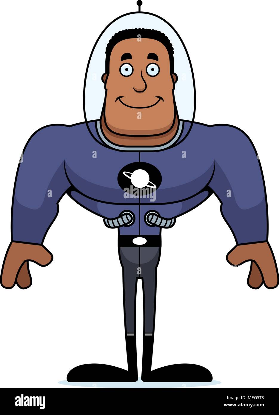 A cartoon spaceman smiling Stock Vector Image & Art - Alamy