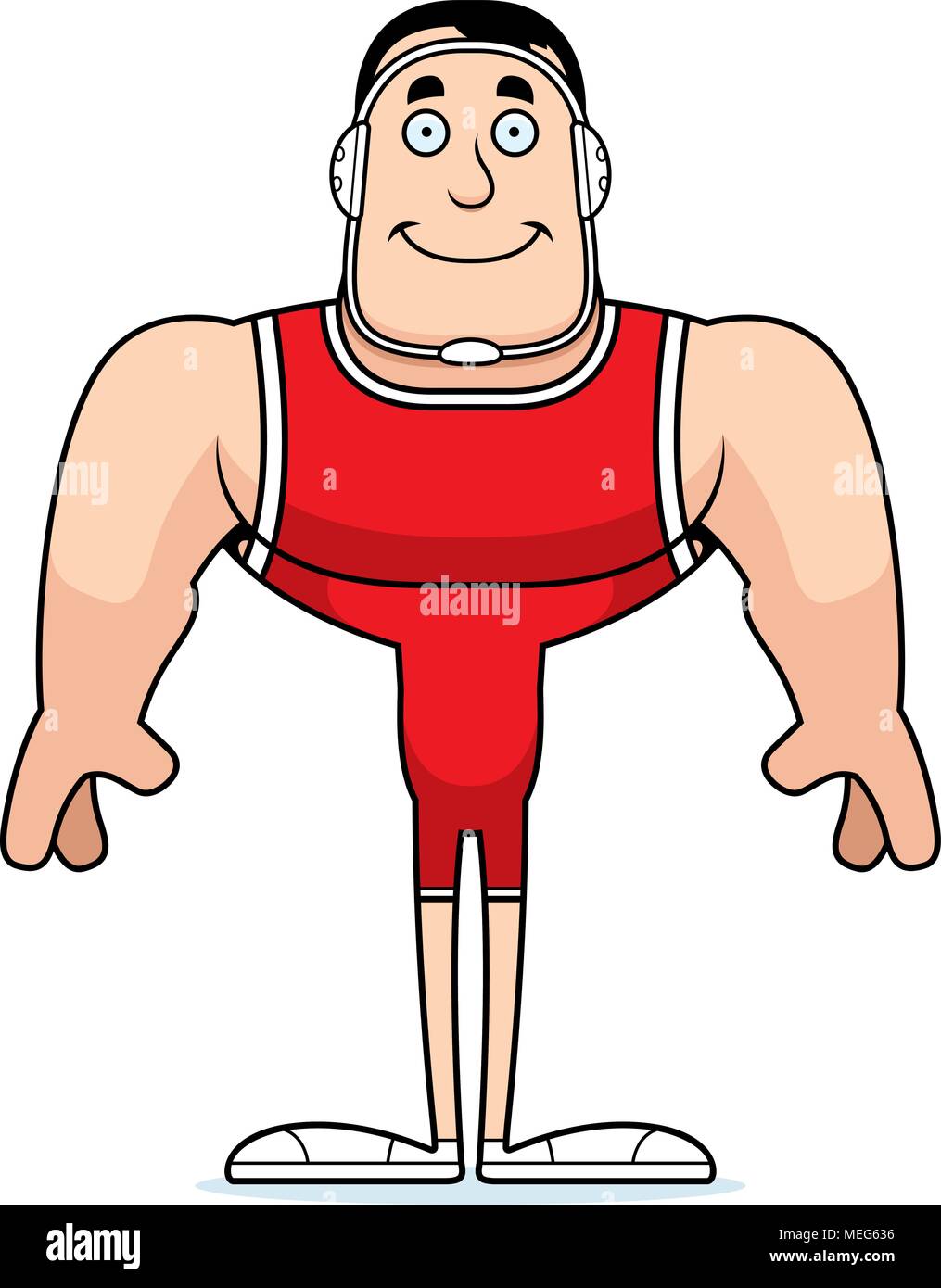 A cartoon wrestler smiling Stock Vector Image & Art - Alamy