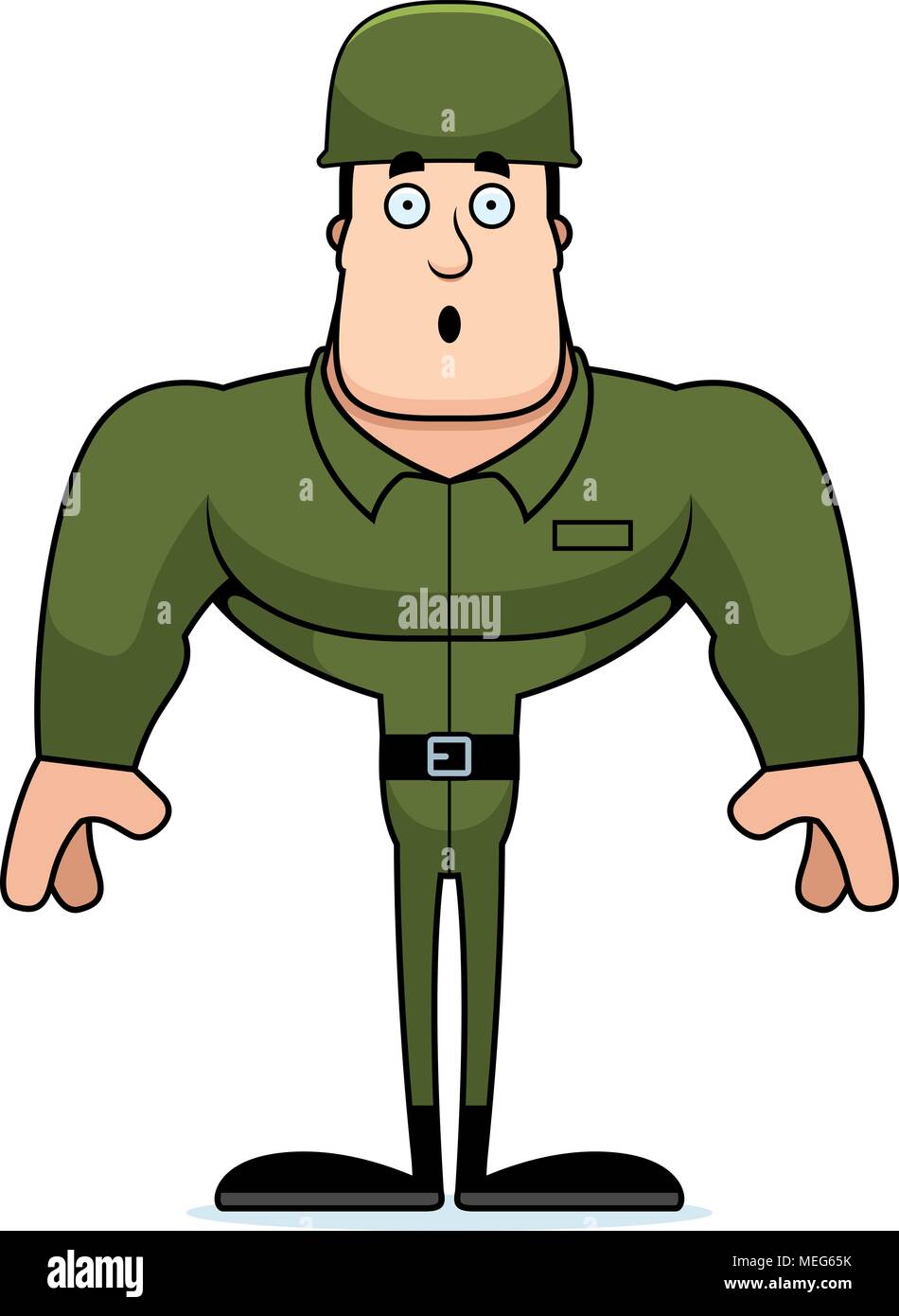 A cartoon soldier looking surprised Stock Vector Image & Art - Alamy