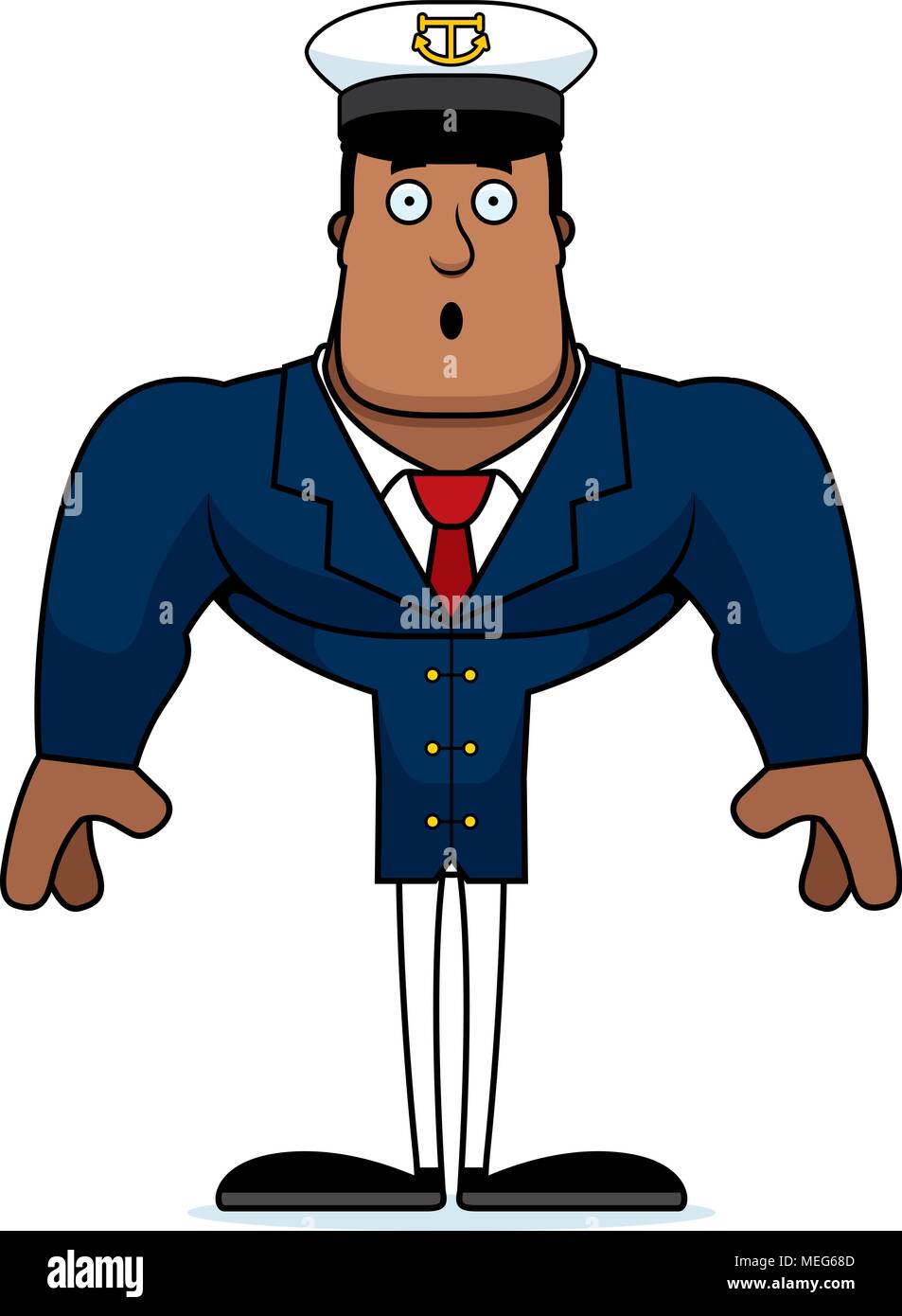 A cartoon boat captain looking surprised Stock Vector Image & Art - Alamy