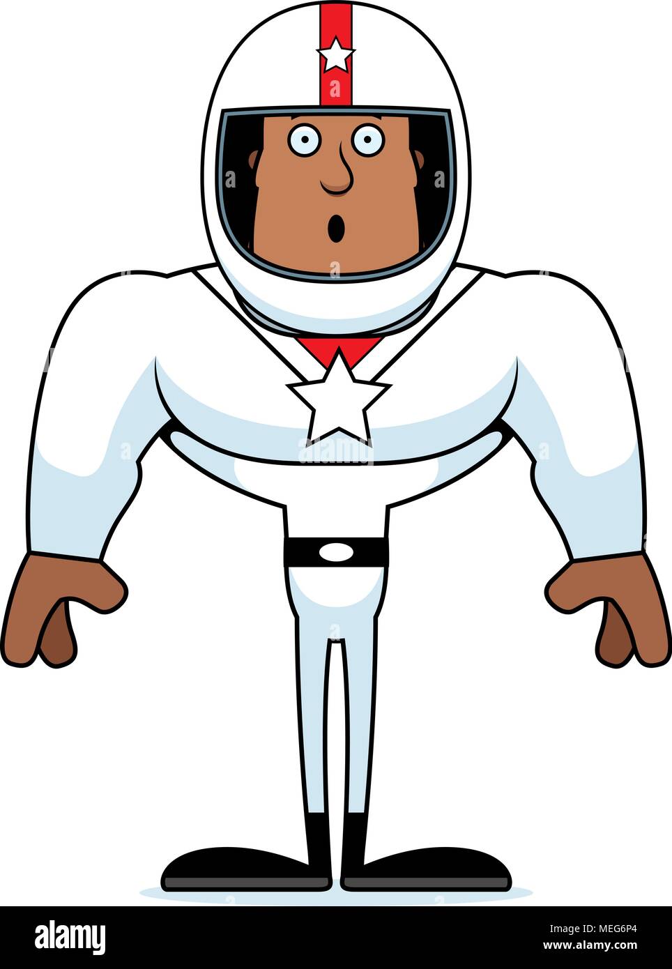 A cartoon race car driver looking surprised Stock Vector Image & Art ...
