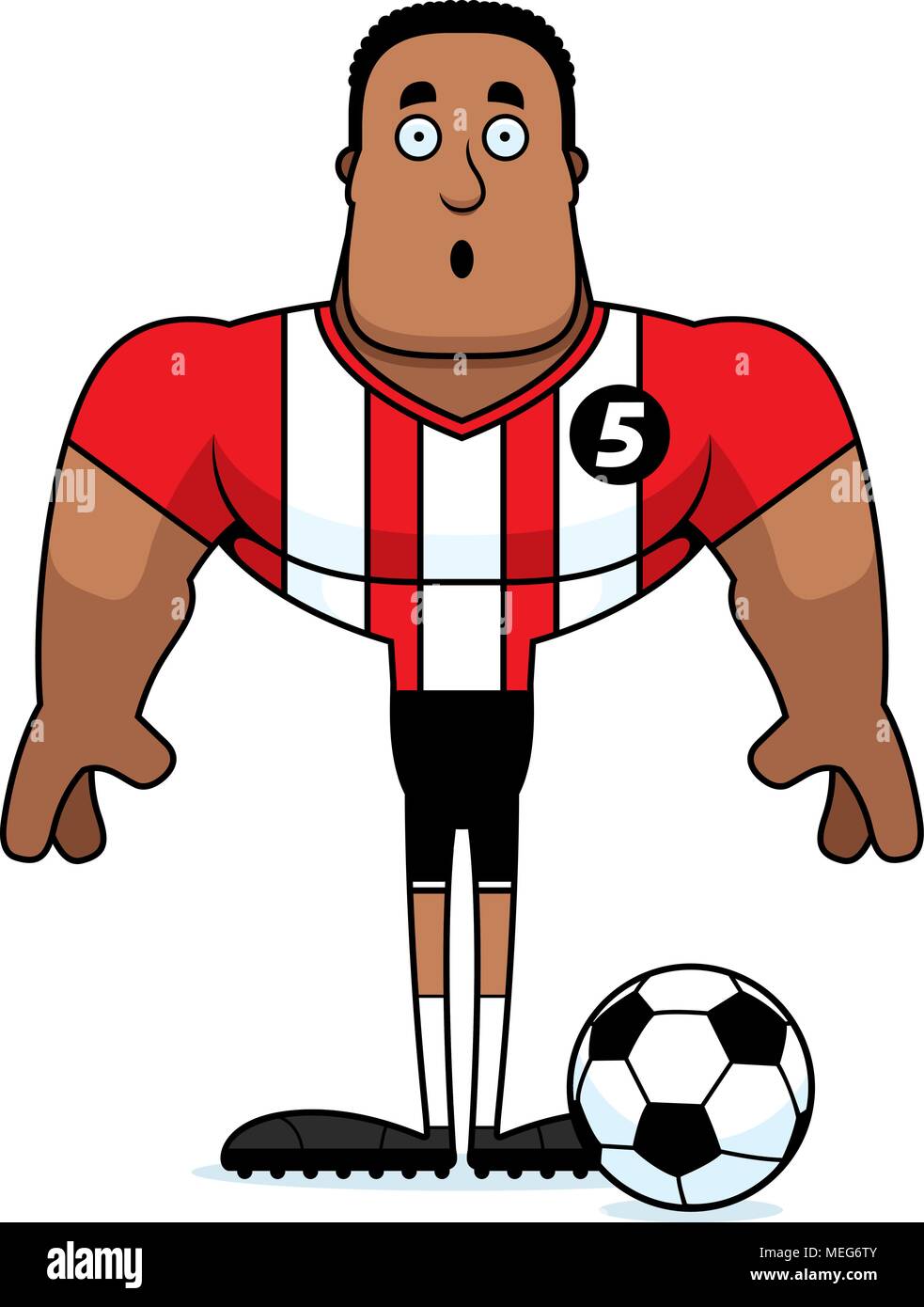 A cartoon soccer player looking surprised Stock Vector Image & Art - Alamy