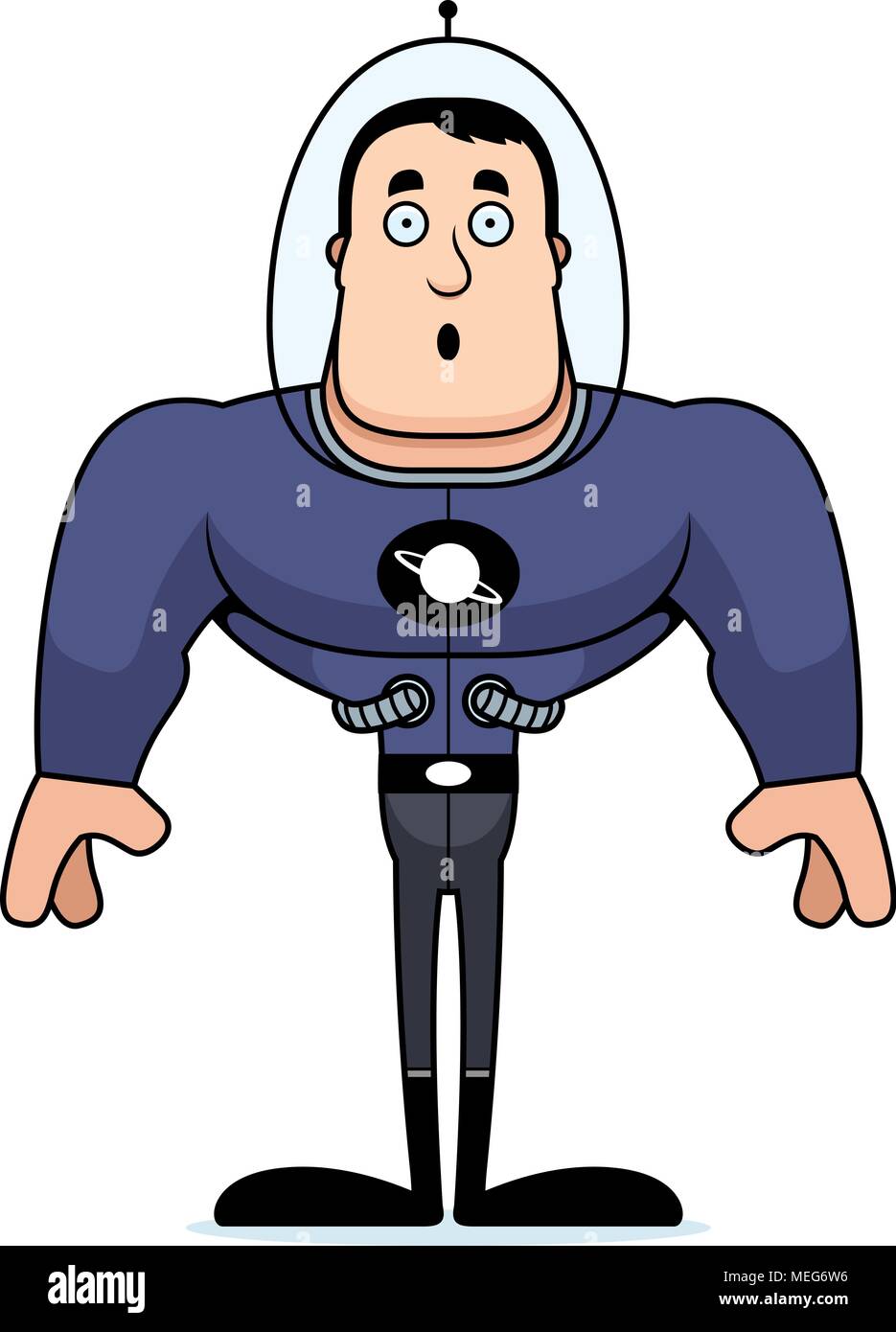 A cartoon spaceman looking surprised Stock Vector Image & Art - Alamy