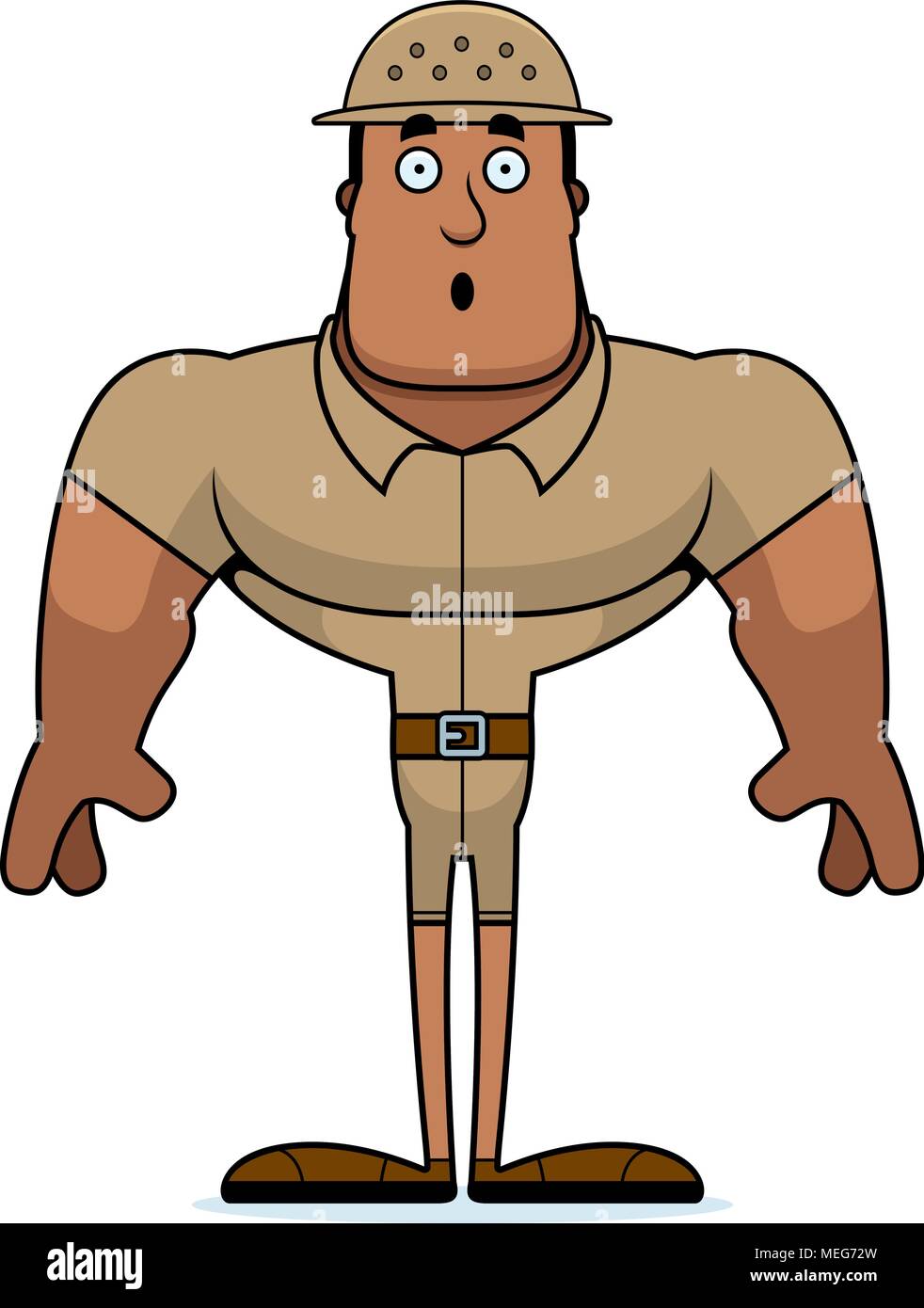 A cartoon zookeeper looking surprised Stock Vector Image & Art - Alamy