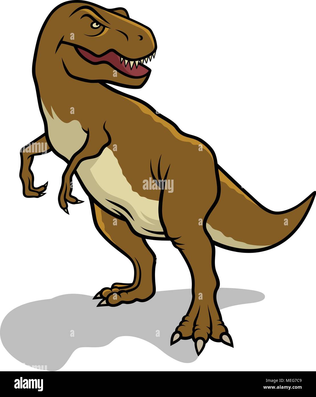 Dinosaur. Vector illustration. Tyrannosaurus Stock Vector Image & Art - Alamy
