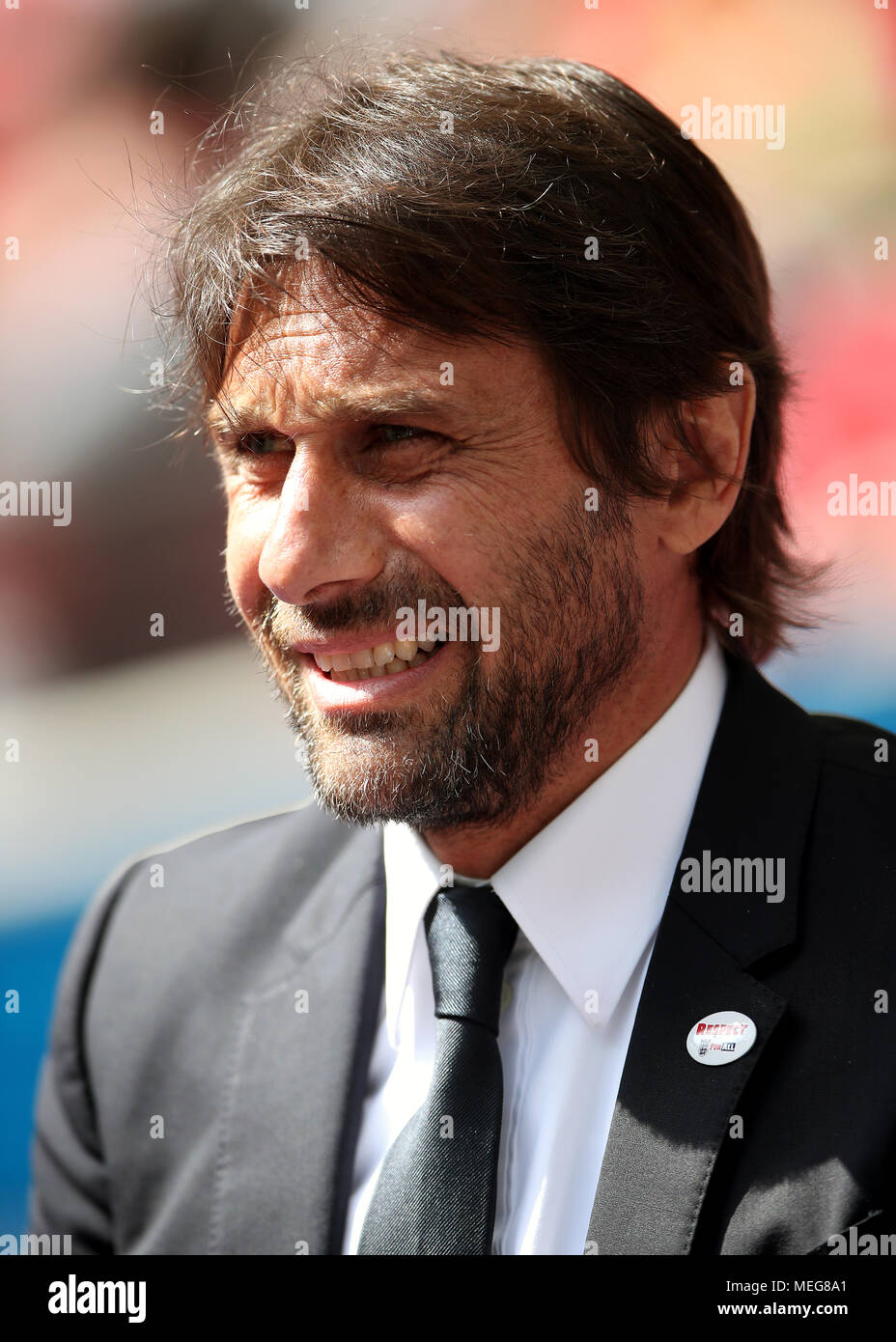Chelsea manager Antonio Conte during the Emirates FA Cup semi-final ...