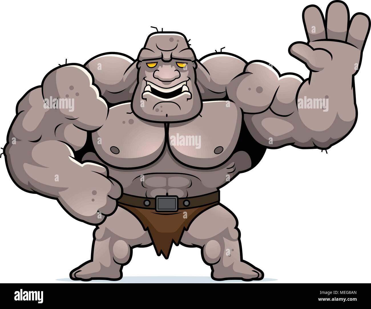 A cartoon illustration of an ogre waving Stock Vector Image & Art - Alamy