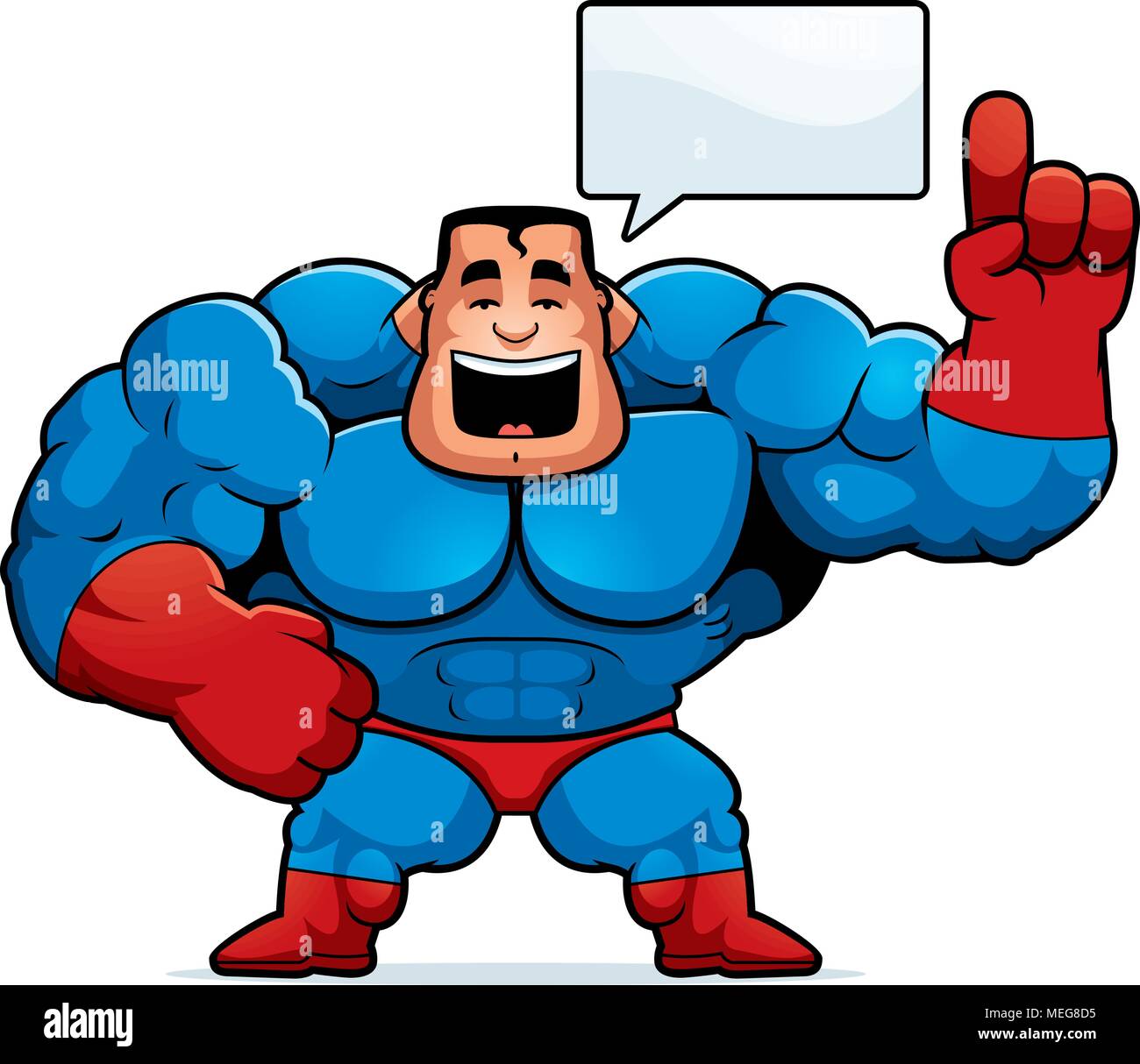 A cartoon illustration of a superhero talking Stock Vector Image & Art ...