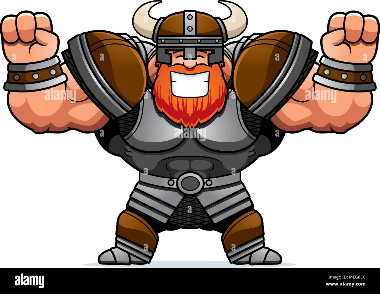 A cartoon illustration of a Viking celebrating Stock Vector Image & Art ...