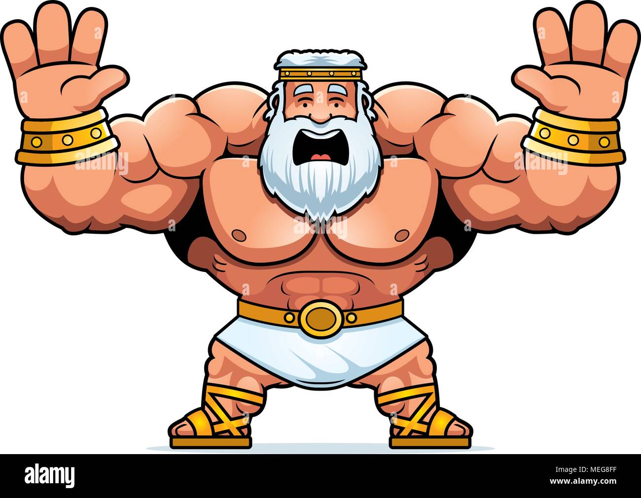 A cartoon illustration of Zeus looking scared Stock Vector Image & Art ...