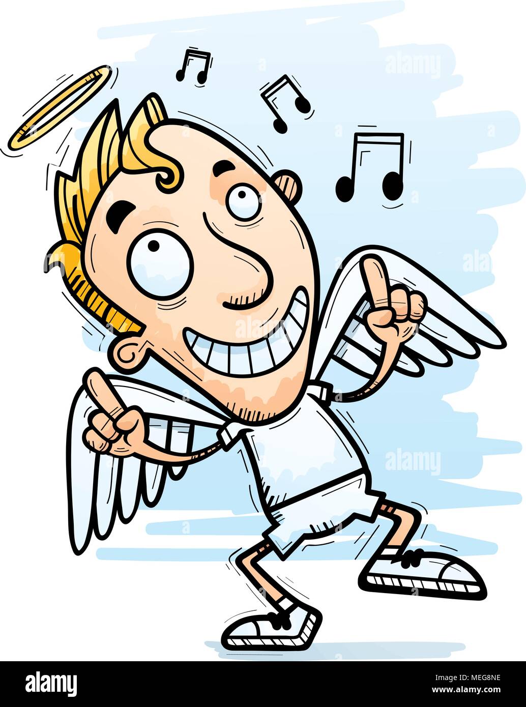 A cartoon illustration of an angel dancing Stock Vector Image & Art - Alamy