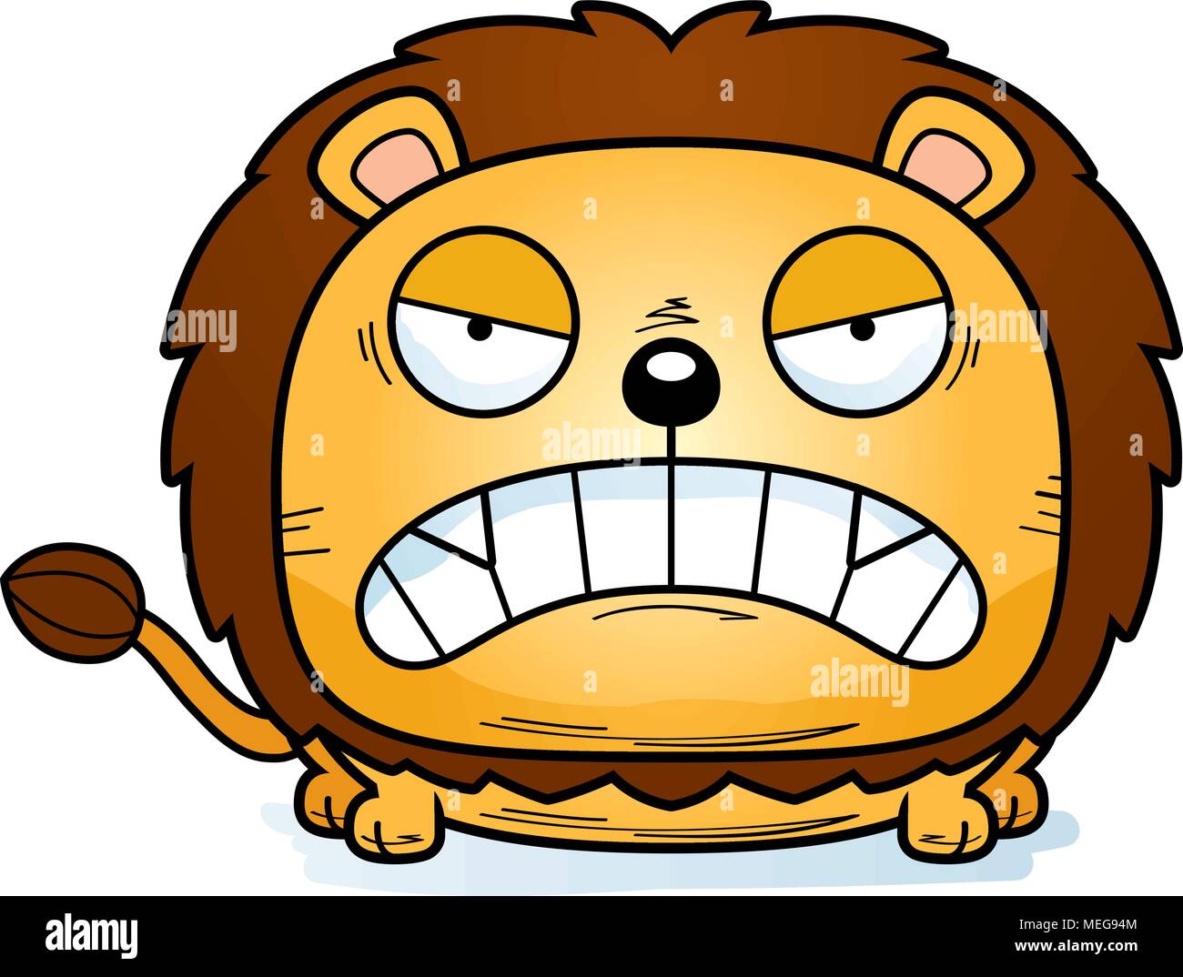 Cartoon lion angry expression hi-res stock photography and images - Alamy