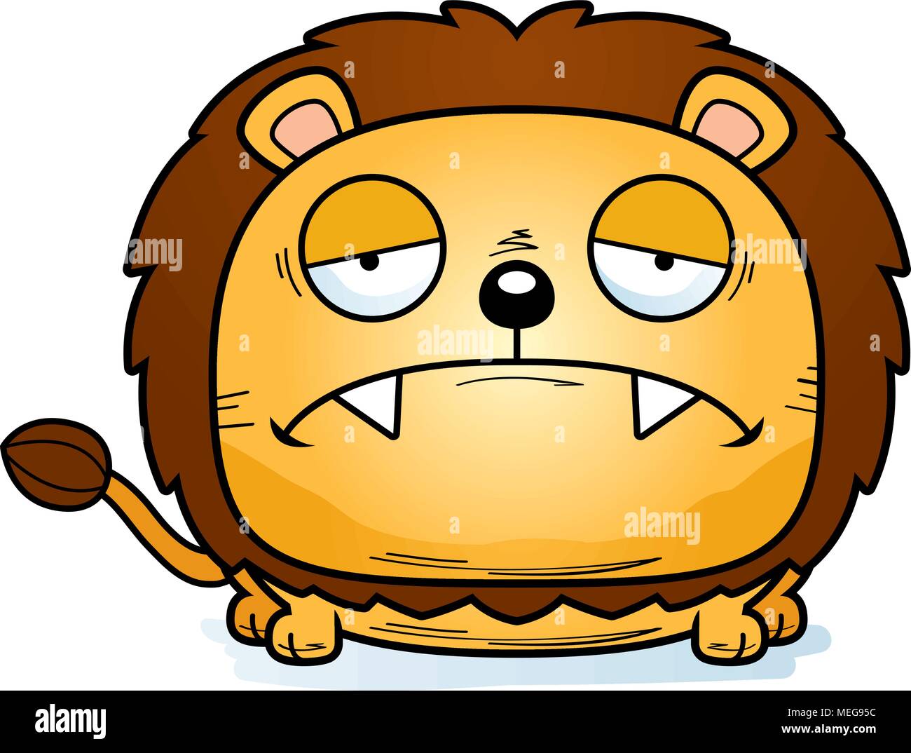 Sad Lion Stock Vector Images - Alamy