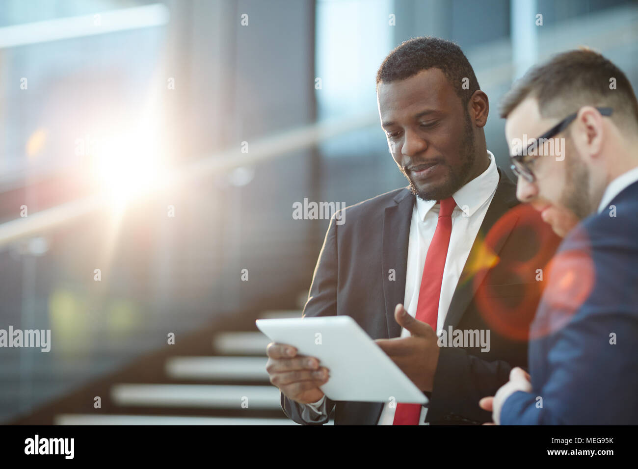 Presentation of contract points Stock Photo - Alamy