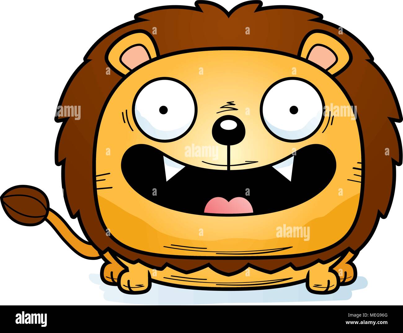 Happy lion cub Stock Vector Images - Alamy