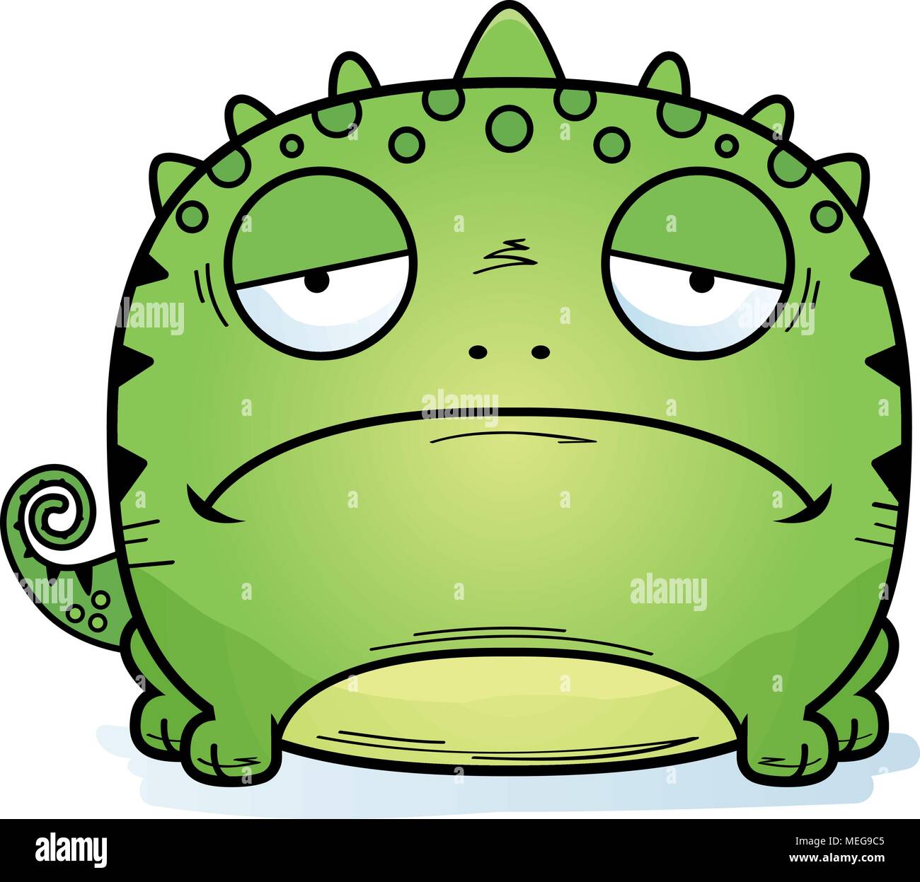Cartoon illustration lizard looking hi-res stock photography and images ...
