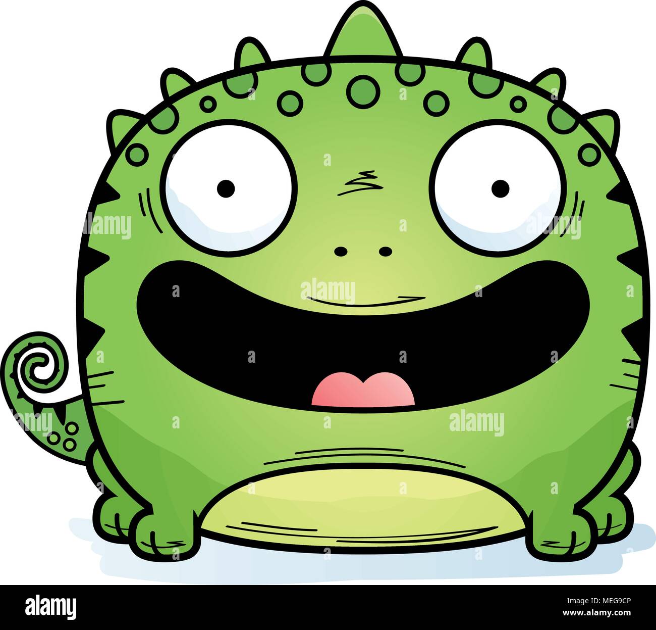 A cartoon illustration of a lizard smiling Stock Vector Image & Art - Alamy
